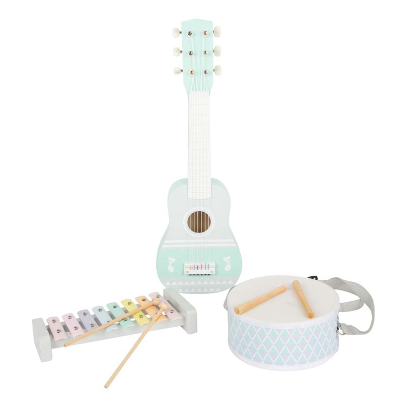 Set de instrumente muzicale in culori pastelate, 3 ani plus, Legler ...