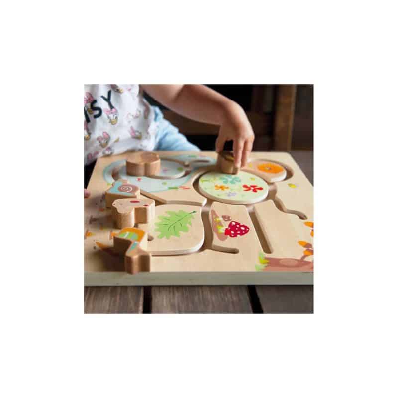 Labirint cu animale mobile din padure, 12 luni plus, Andreu Toys ...