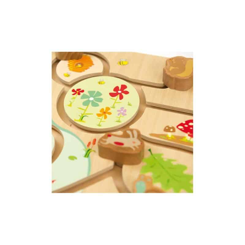 Labirint cu animale mobile din padure, 12 luni plus, Andreu Toys ...