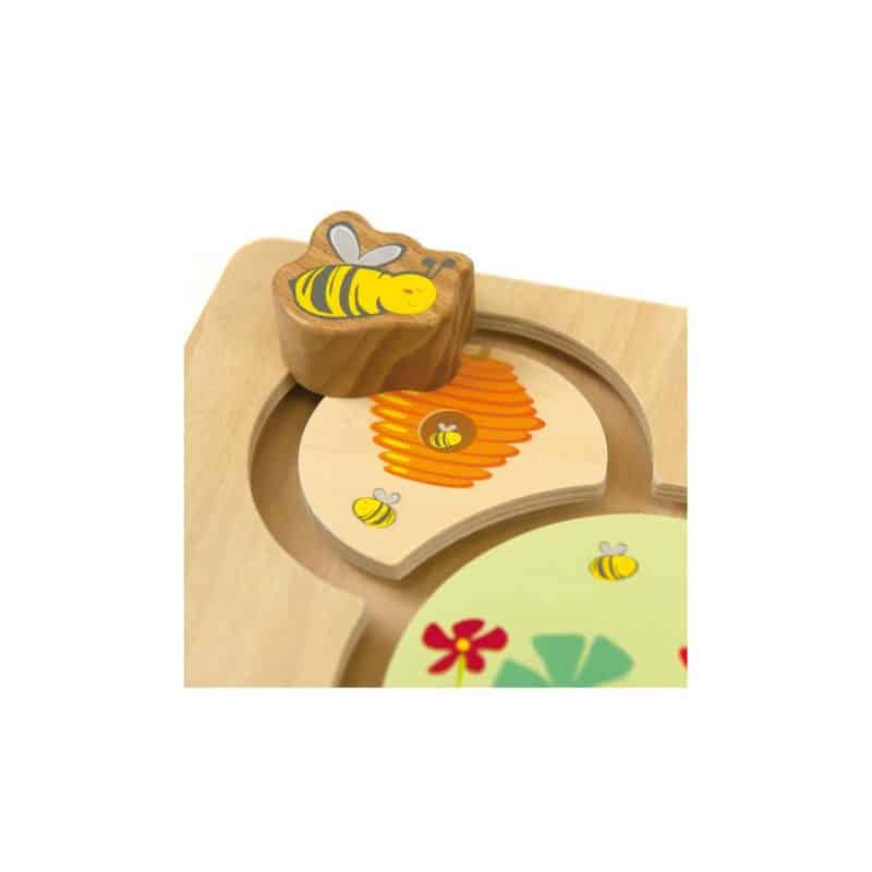 Labirint cu animale mobile din padure, 12 luni plus, Andreu Toys ...